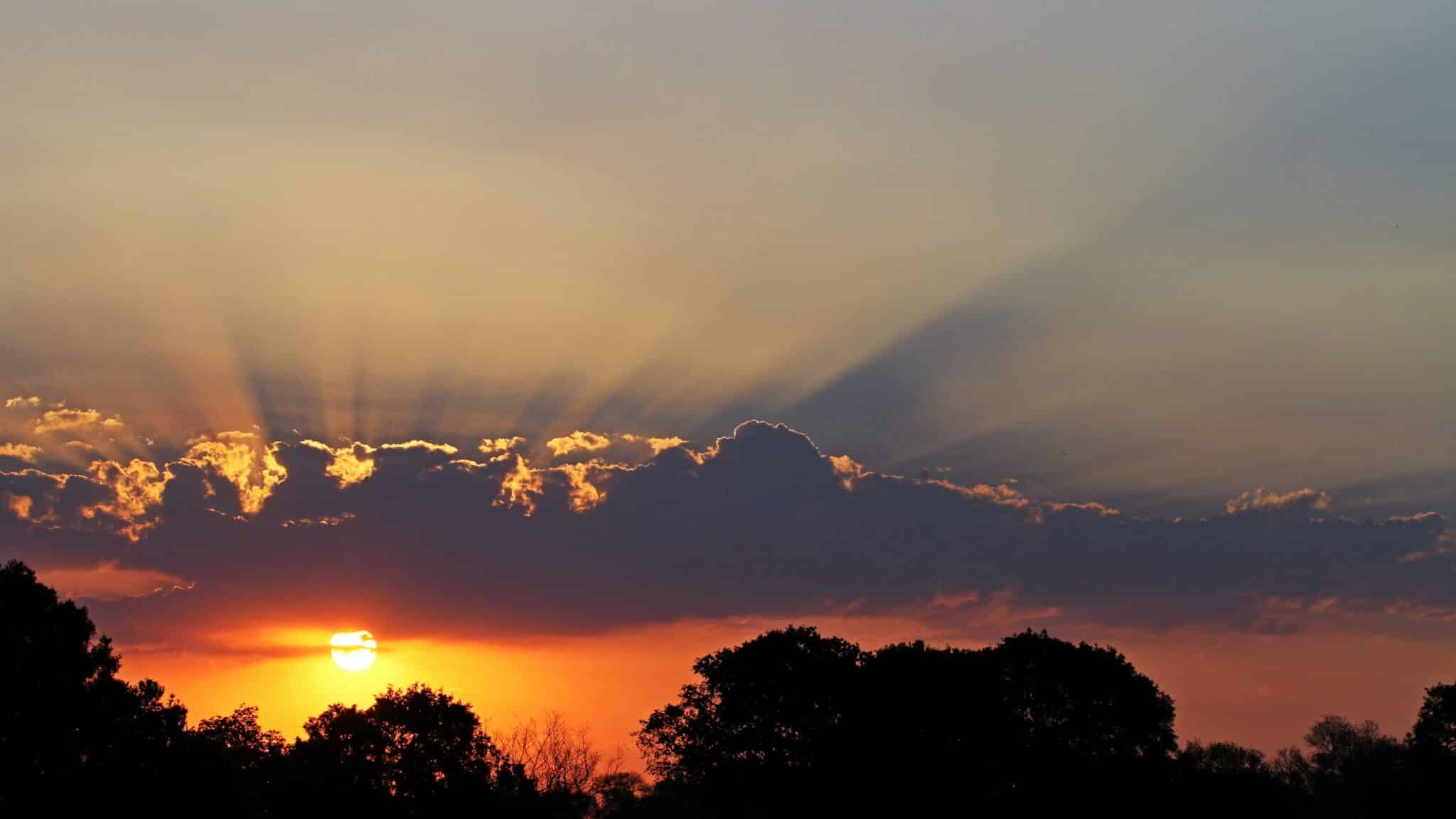 An African sunset is a breathtaking natural phenomenon. - Inyati